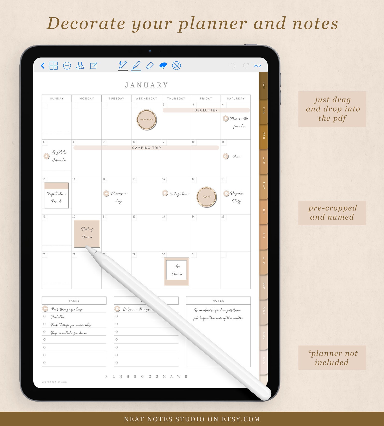 500 Digital Stickers Transparent PNG Pre-cropped Sticky - Etsy