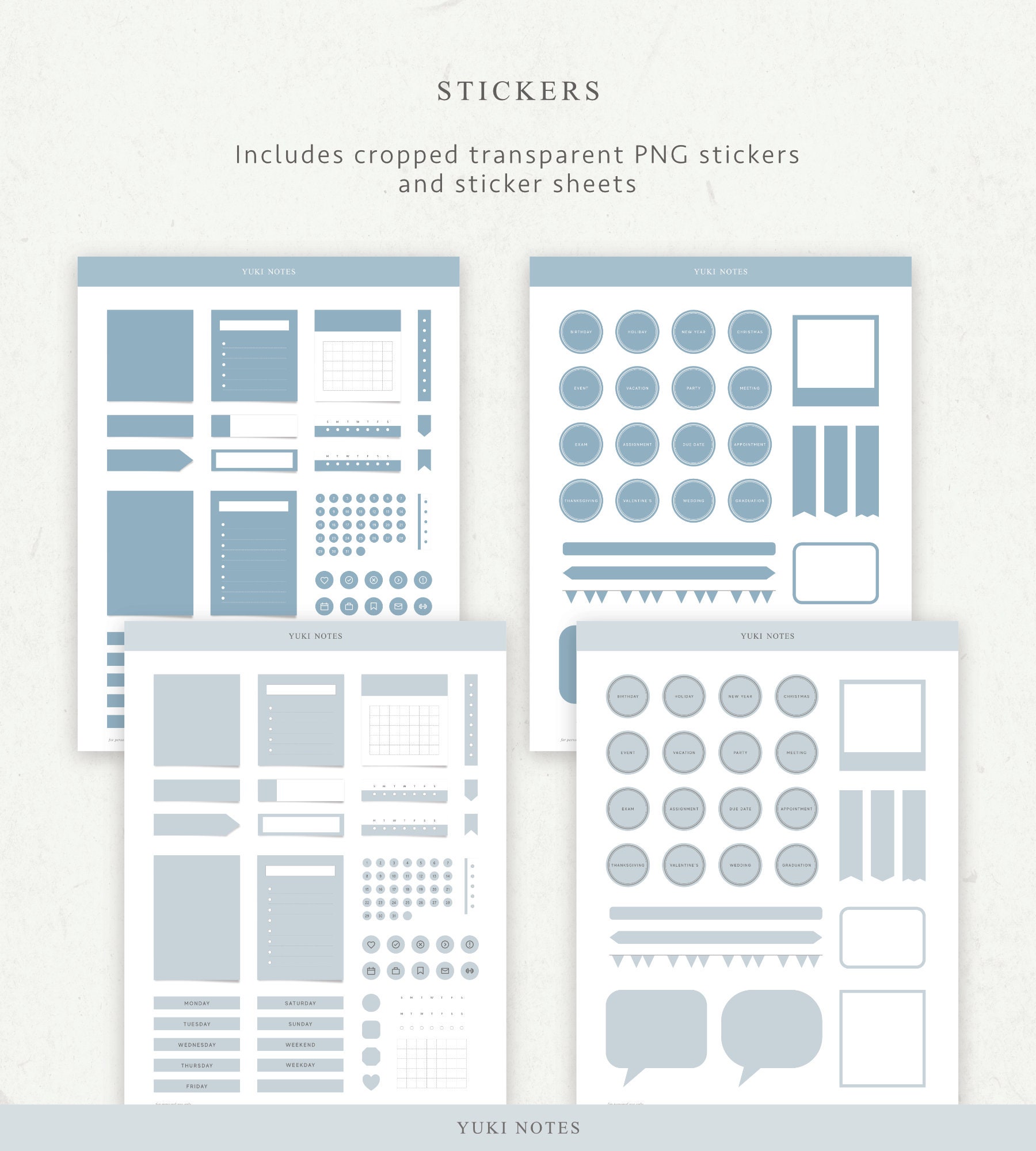 12 Tab Landscape Digital Notebook, Hyperlinked PDF, Lined, Grid, Dotted ...