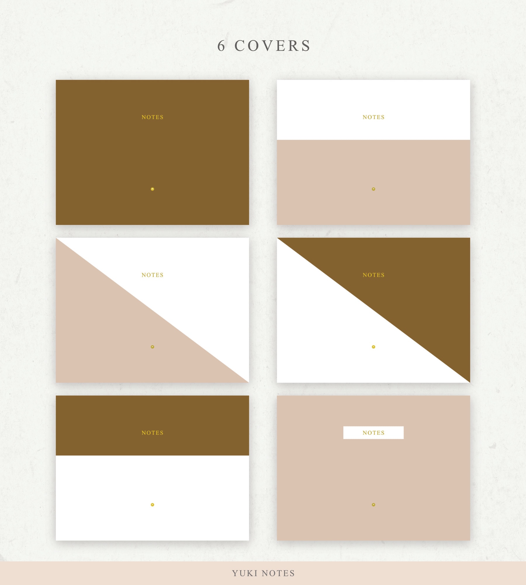 12 Tab Landscape Digital Notebook, Hyperlinked PDF, Lined, Grid, Dotted ...