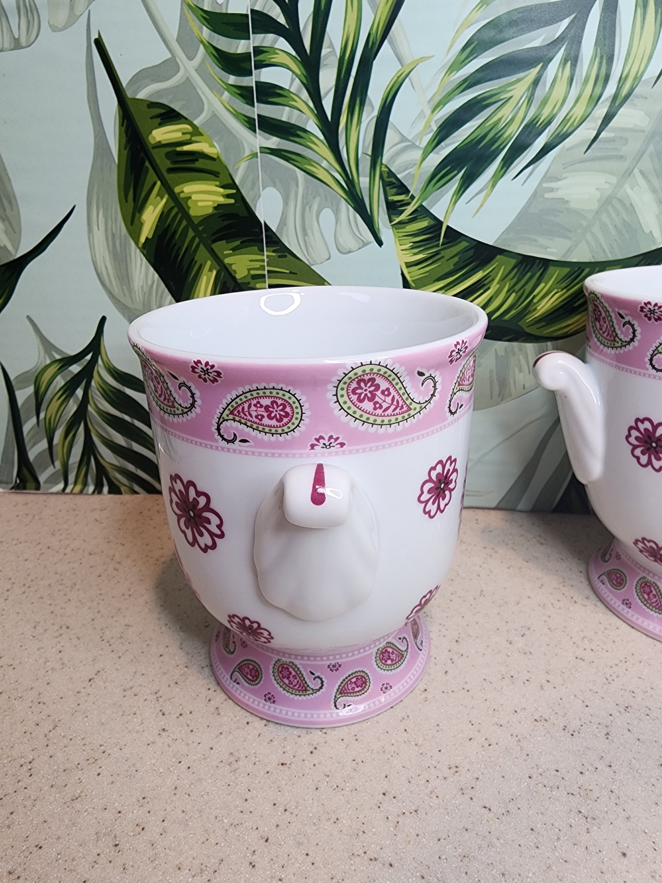 Vera Bradley Bermuda Pink Paisley Coffee Cup My Home Tea Vase -vintage ...