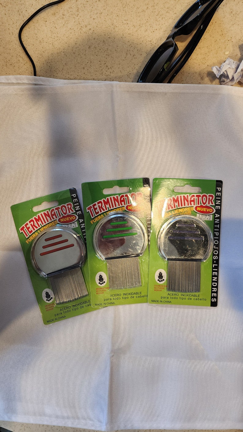 3 Headlice Terminator Comb lice Remobal Comb bug Comb Removal No More ...