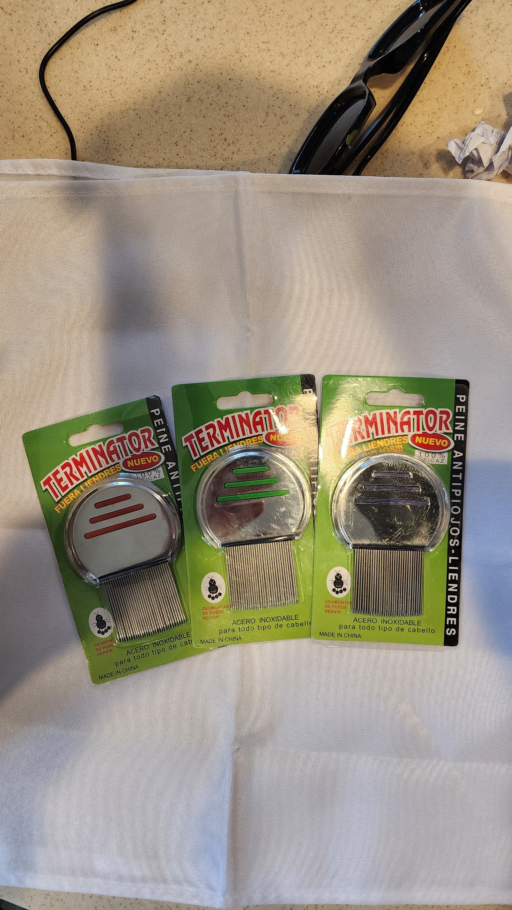 3 Headlice Terminator Comb lice Remobal Comb bug Comb Removal No More ...