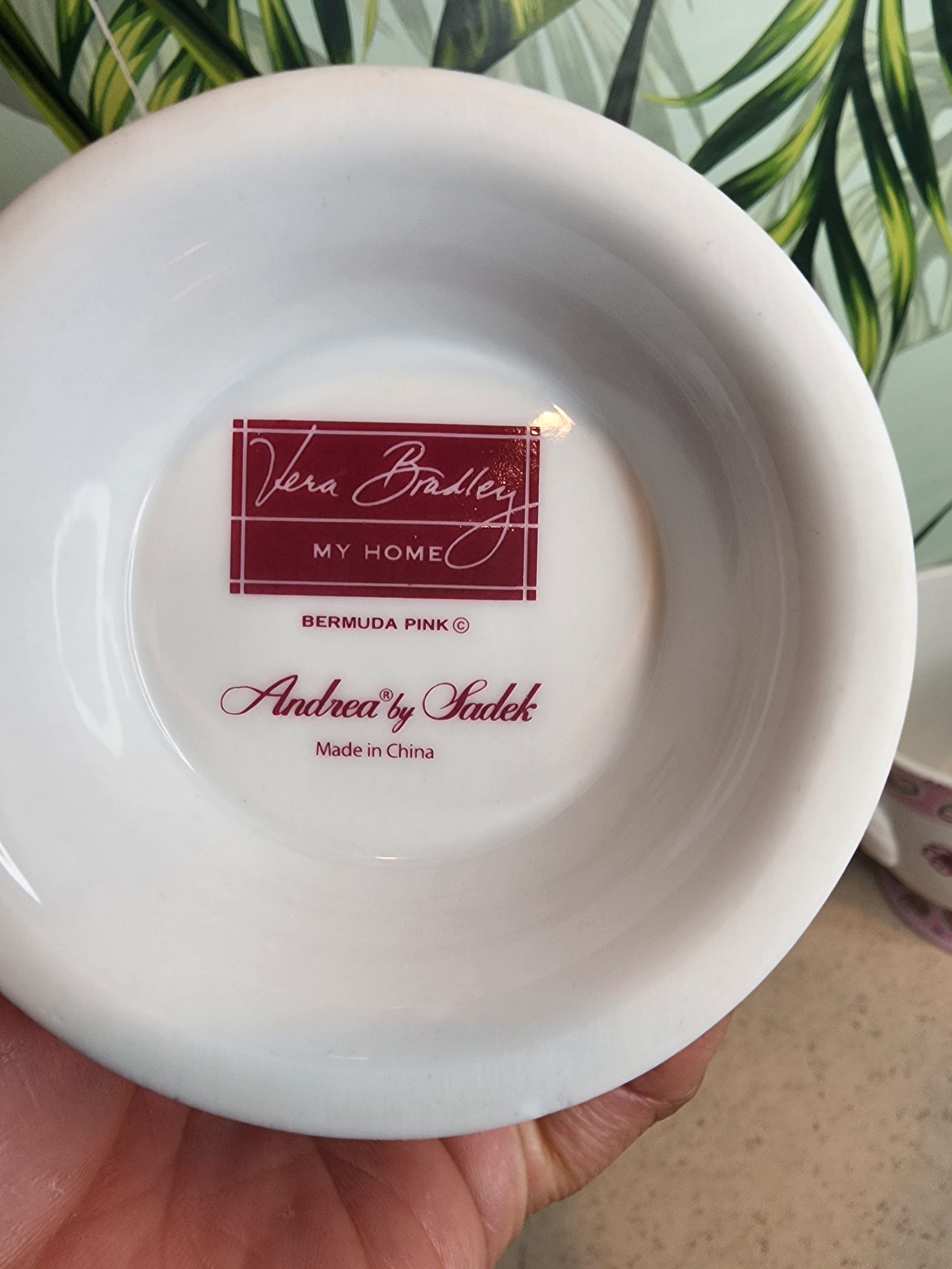 Vera Bradley Bermuda Pink Paisley Coffee Cup My Home Tea Vase -vintage ...