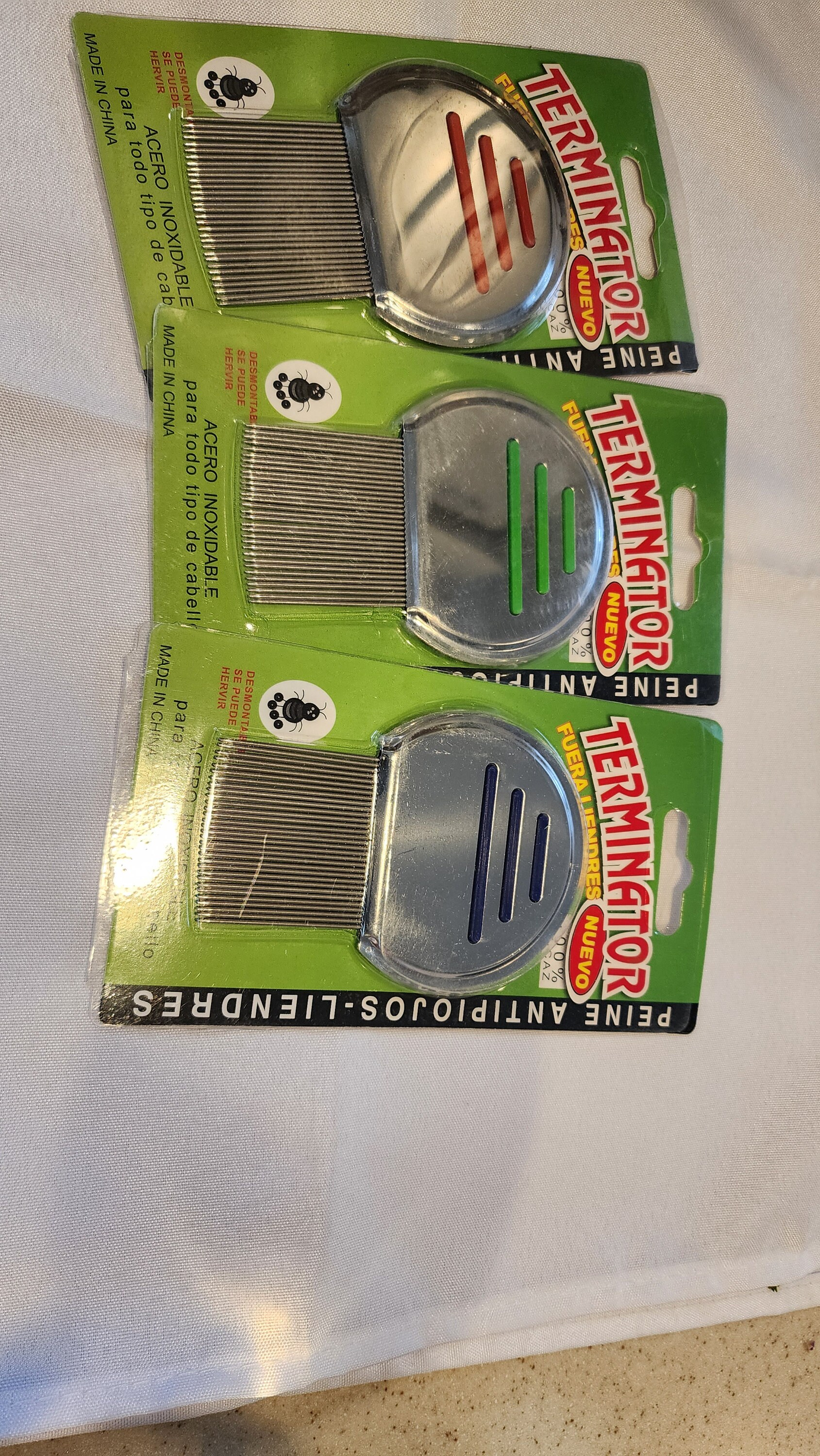 3 Headlice Terminator Comb lice Remobal Comb bug Comb Removal No More ...