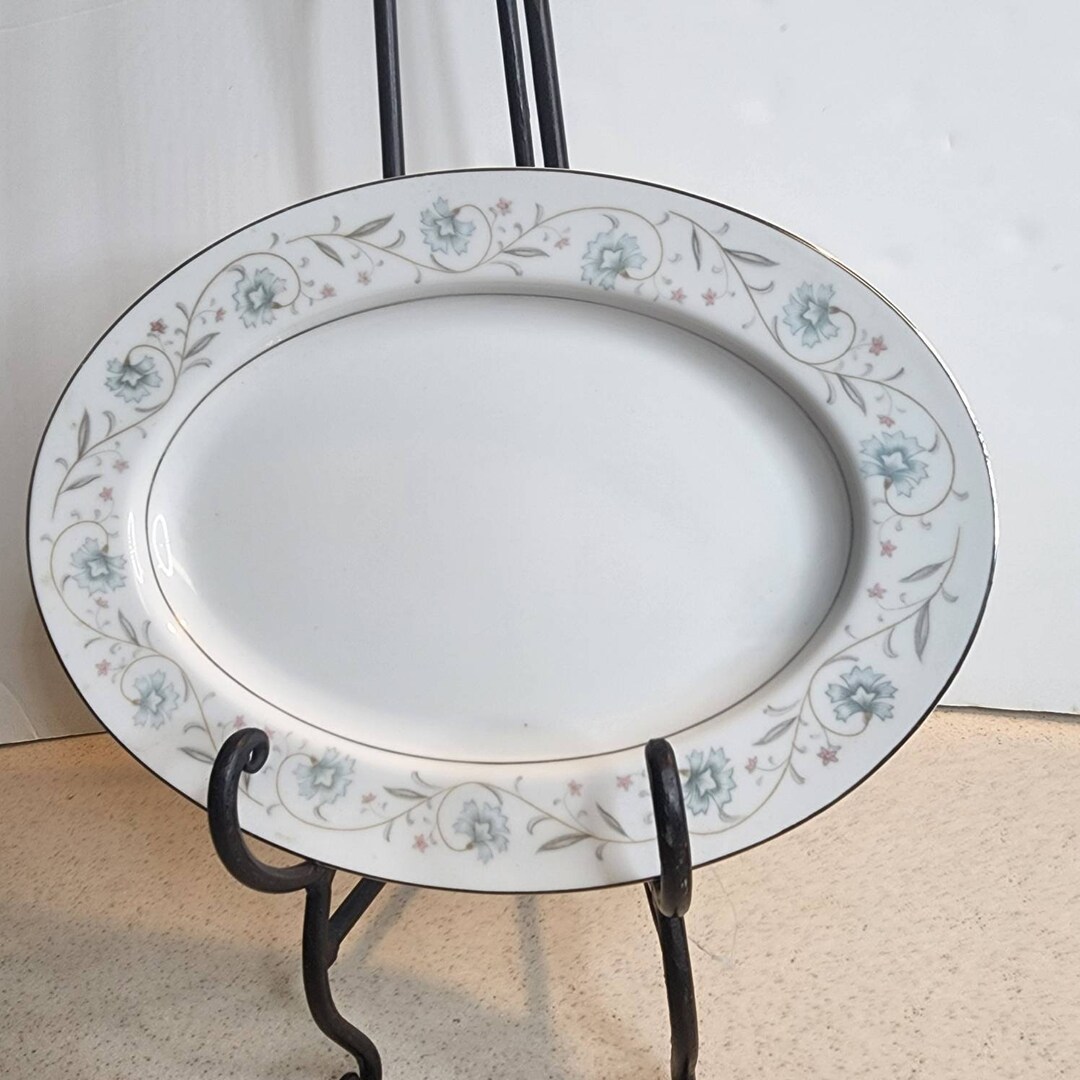 Vtg English Garden Fine China 1212 Oval Plate- Replacement Beautiful ...