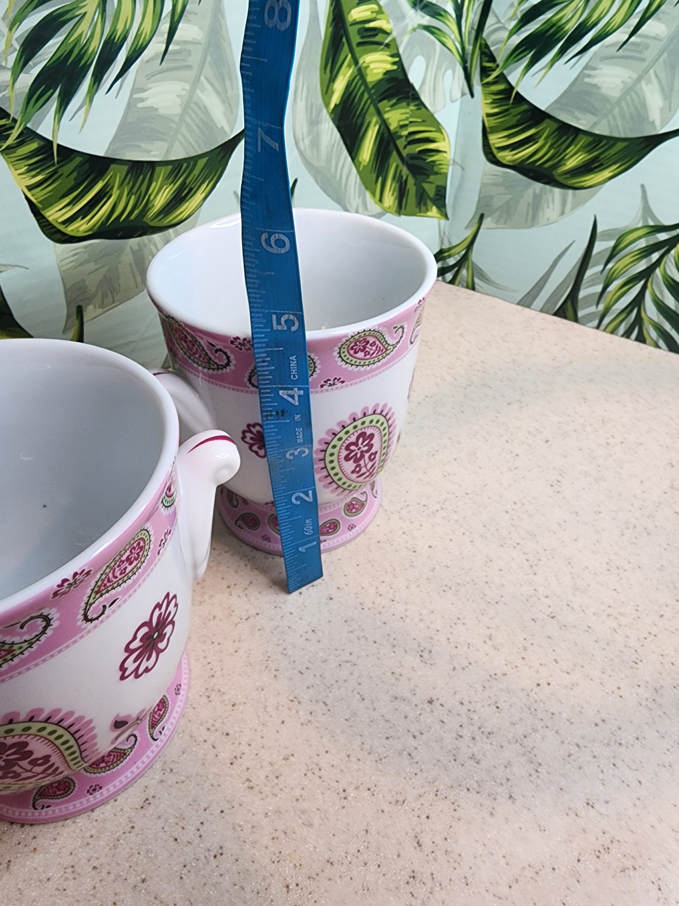 Vera Bradley Bermuda Pink Paisley Coffee Cup My Home Tea Vase -vintage ...