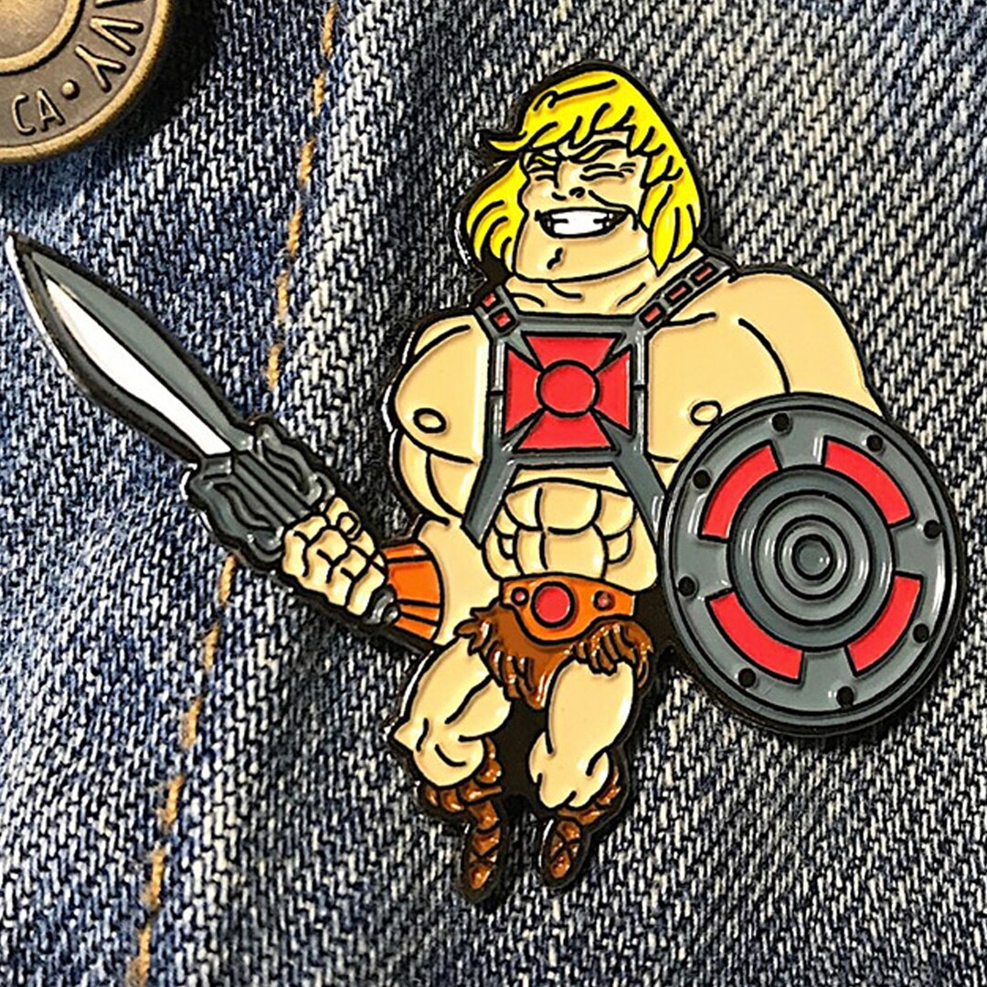Masters of the Universe MOTU He-man Enamel Pin - Etsy