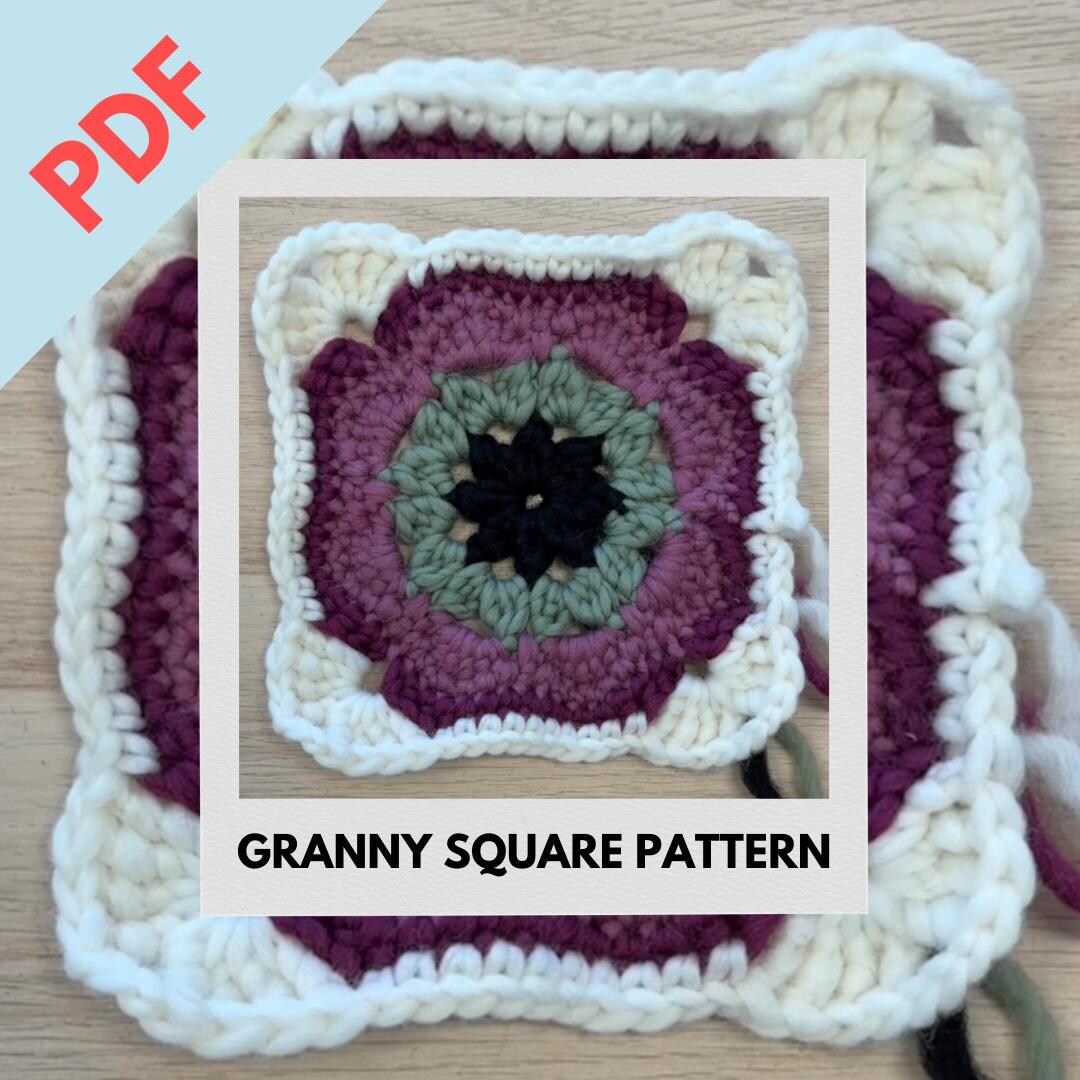 PDF 19 Granny Square Pattern Easy Tile - Etsy
