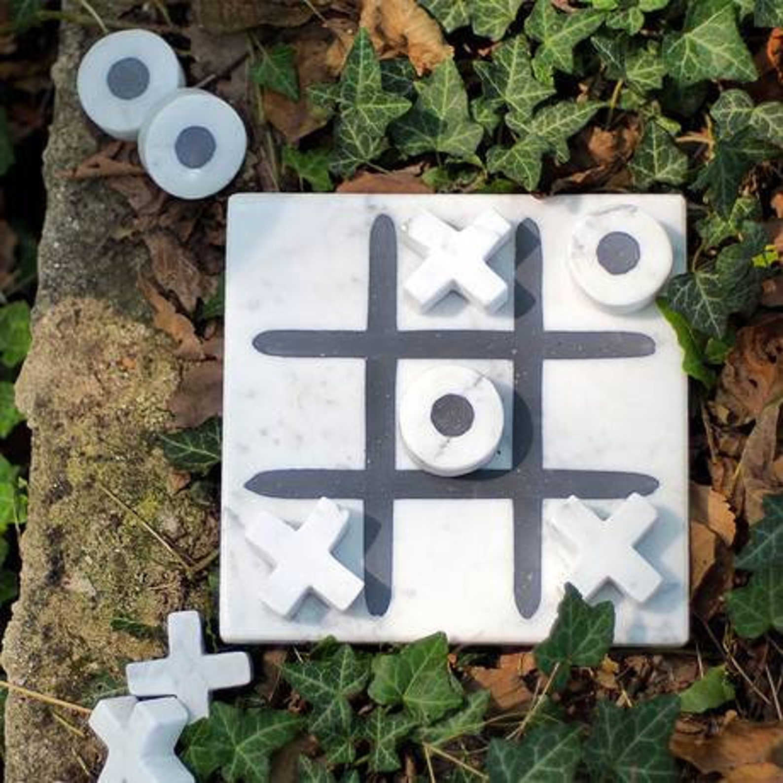 XOX Game Valentine's Day Gift Board Games Marble | Etsy
