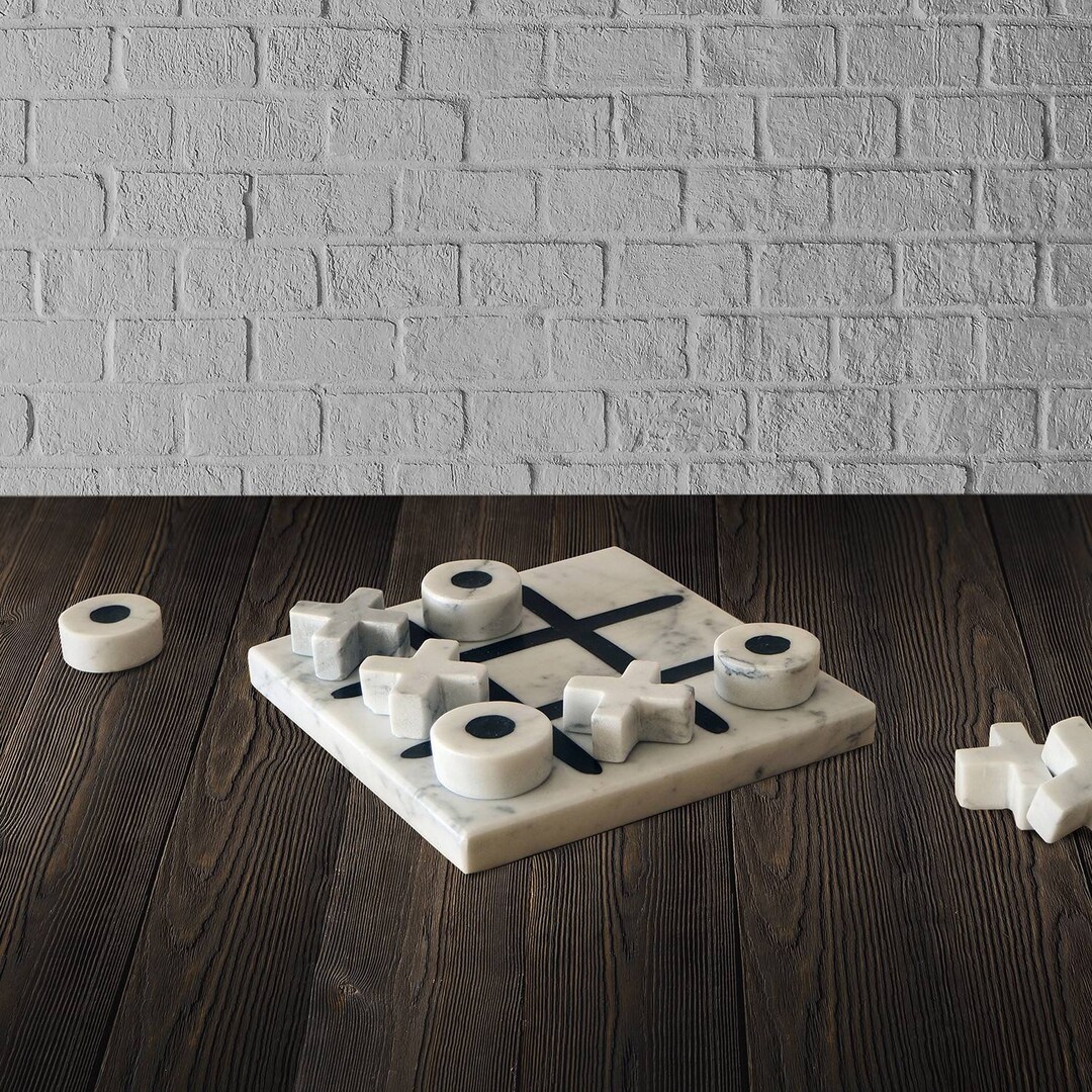 XOX Game, Valentine's Day Gift, Board Games, Marble Xox,gift for Him ...