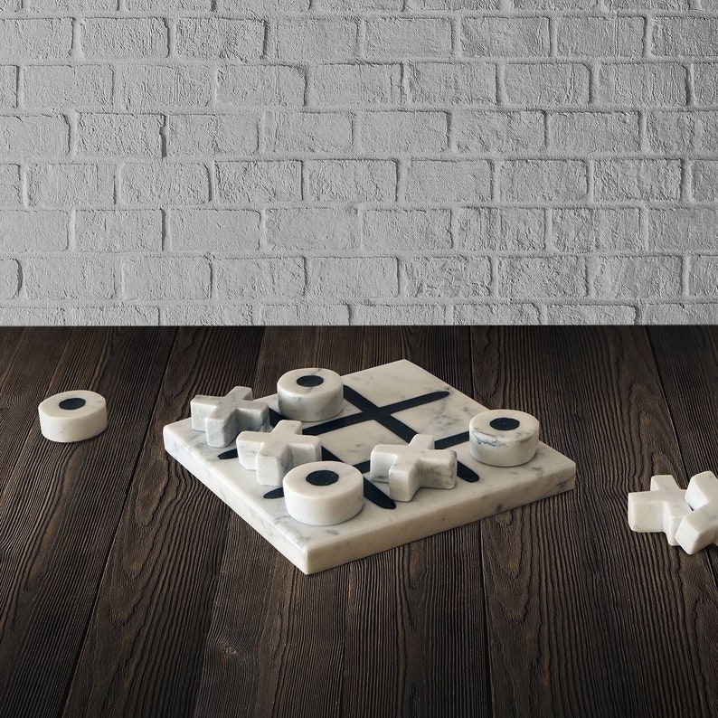 XOX Game, Valentine's Day Gift, Board Games, Marble Xox,gift for Him ...