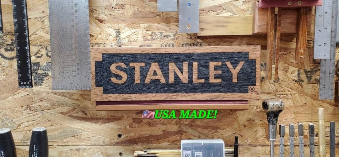 Stanley Wall Sign Decor/garage Shop Woodshop Wooden Engraved Sign/wall ...