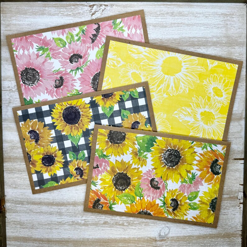 Sunflower Blank Cards, Landscape or Portrait Use, 8” X 5.25” - Etsy