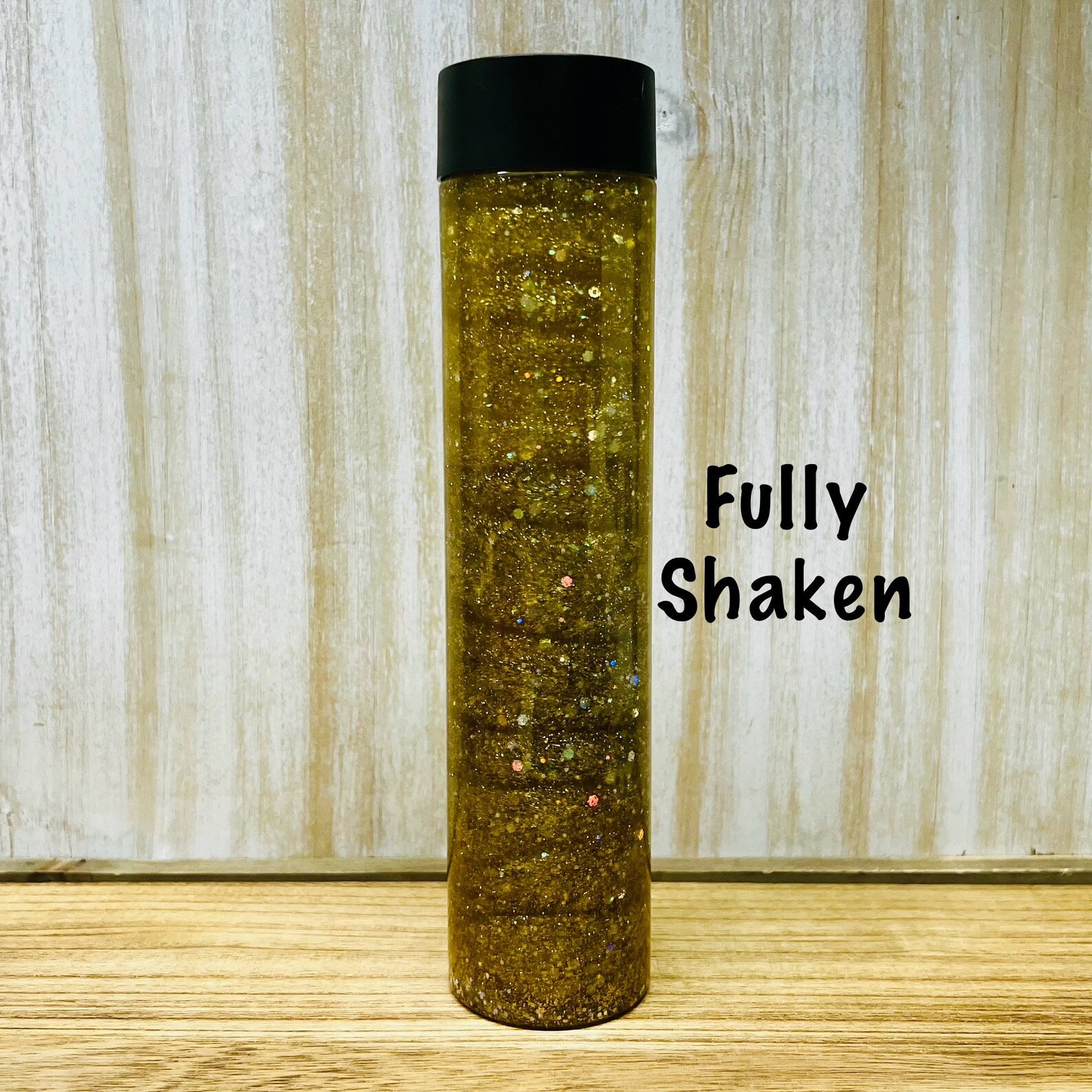 Gold Glitter Sensory Bottle: Calming Tool for Self Regulation, Stress ...