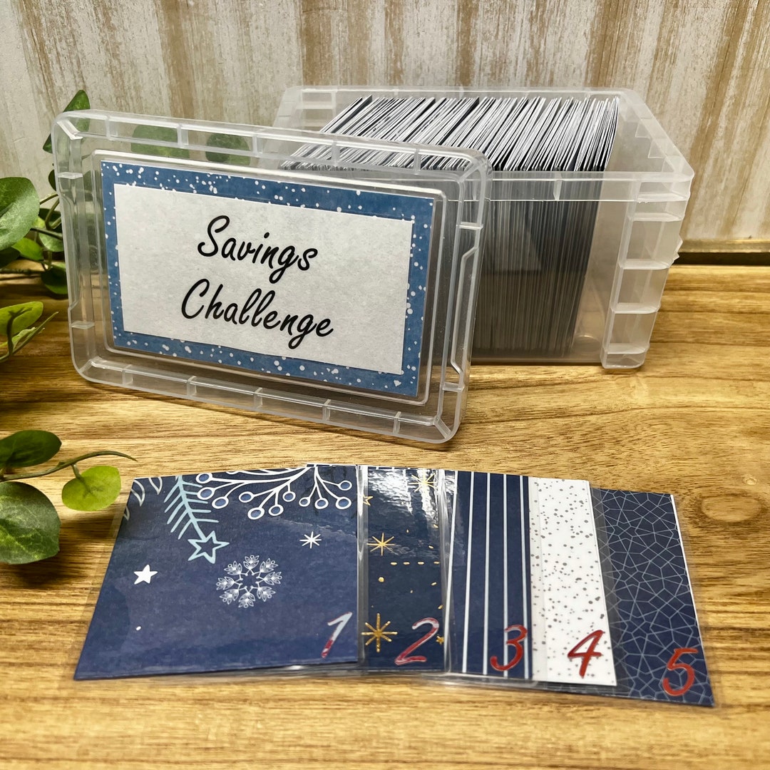 100 Envelope Savings Challenge Box in "winter", Money Saving Kit, 100 ...