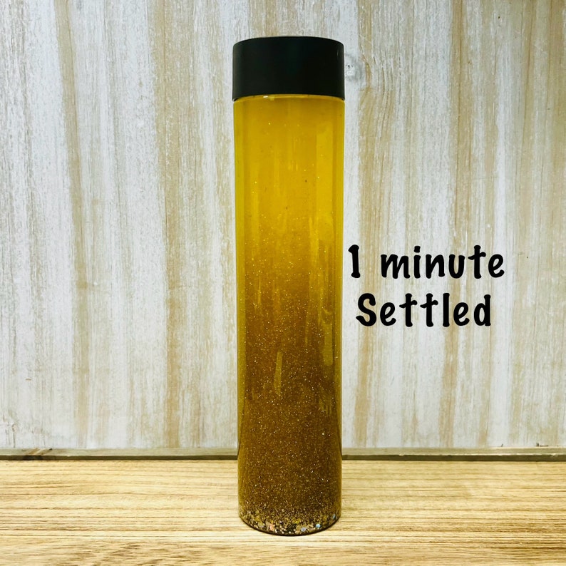 Gold Glitter Sensory Bottle: Calming Tool for Self Regulation, Stress ...