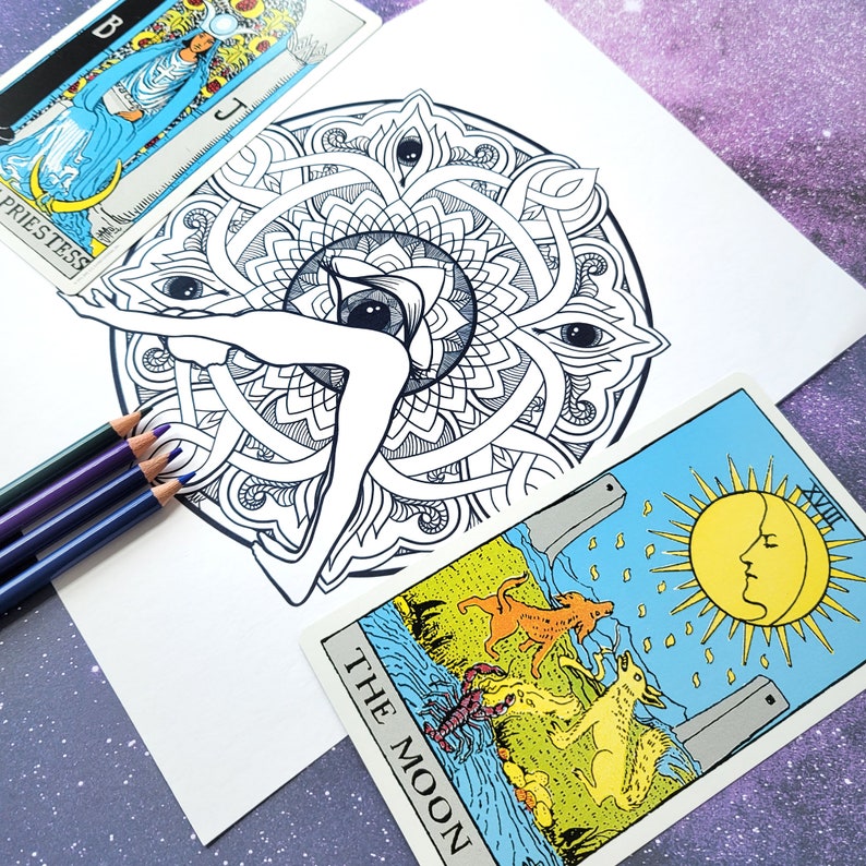 Third Eye Chakra 'see' Coloring Page Instant - Etsy