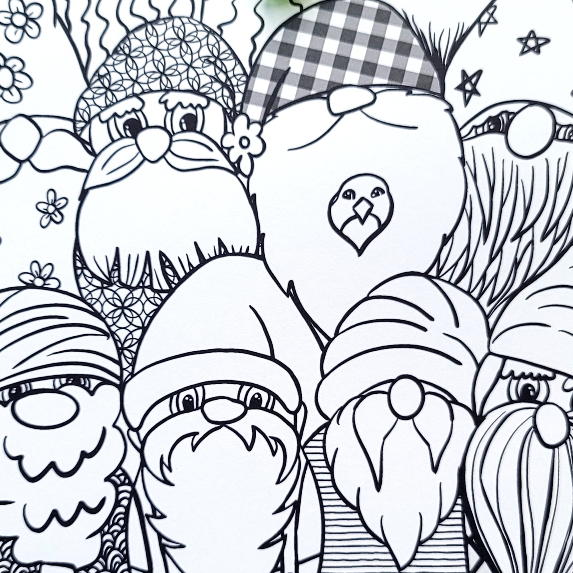 Coloring Page 'gnomes' | Instant Download | Print at Home | Color and ...