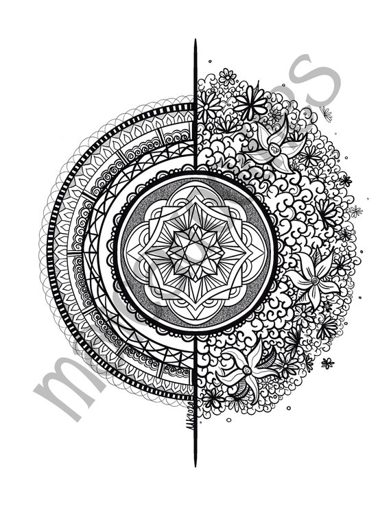 Coloring Page 'duo' Print at Home Instant Download - Etsy