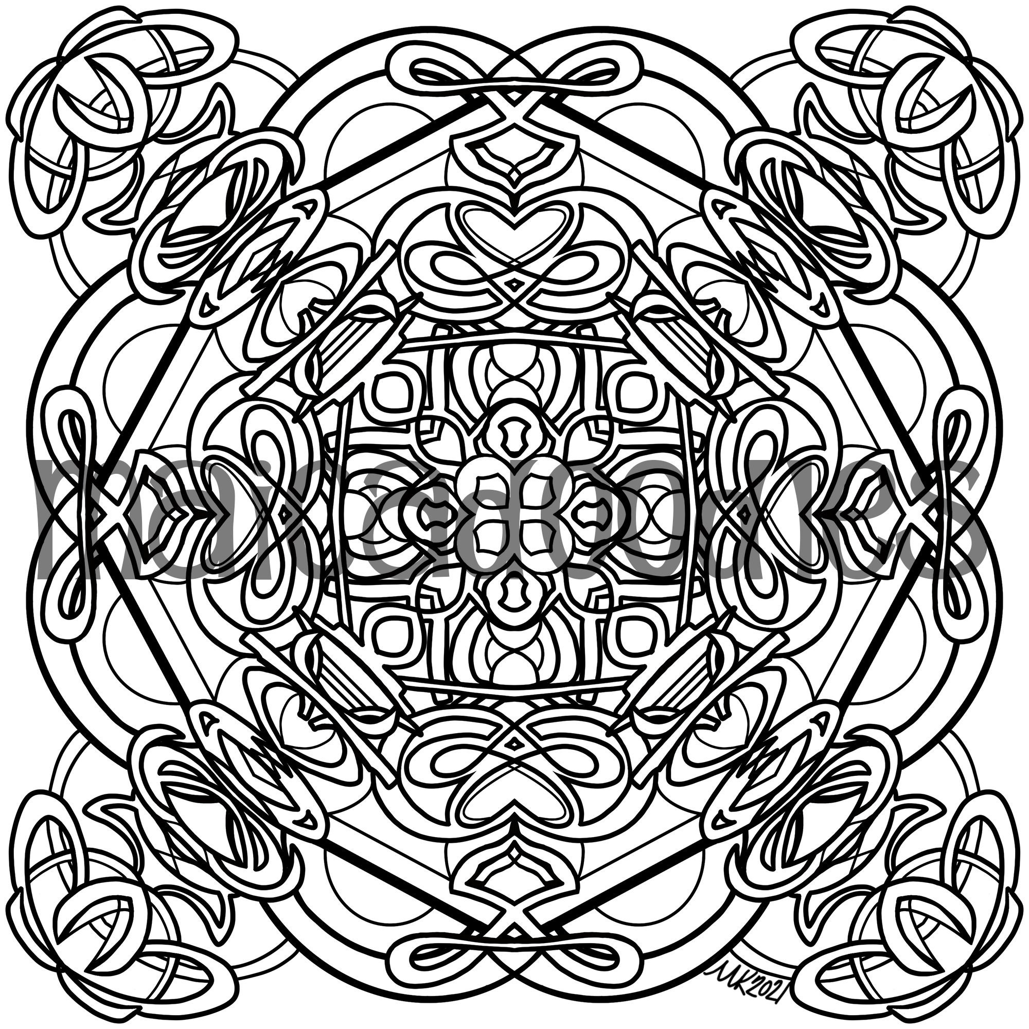 Word of the Year, 'just Breathe,' Coloring Page, Instant Download ...