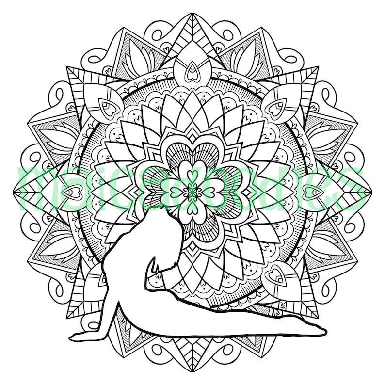 Heart Chakra 'love Chakra' Coloring Page Instant - Etsy