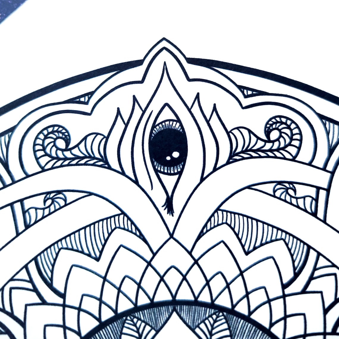 Third Eye Chakra 'see' Coloring Page Instant - Etsy