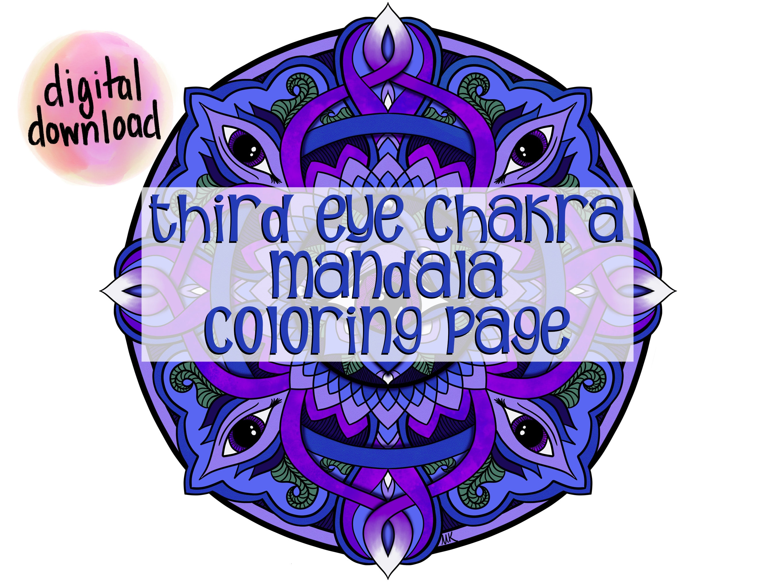 Third Eye Chakra Mandala