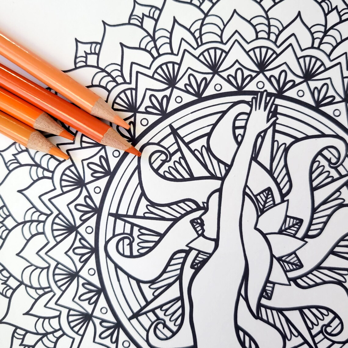 Sacral Chakra 'feel' Coloring Page, Instant Download, Print at Home ...