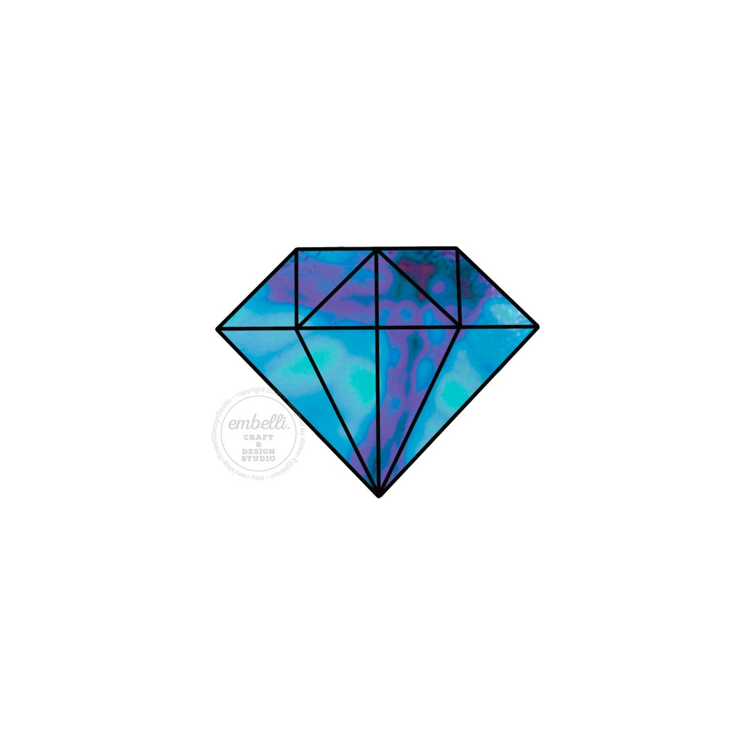 Diamond Stained Glass Template Design PDF Instant Download - Etsy