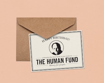 Human Fund Printable - Etsy