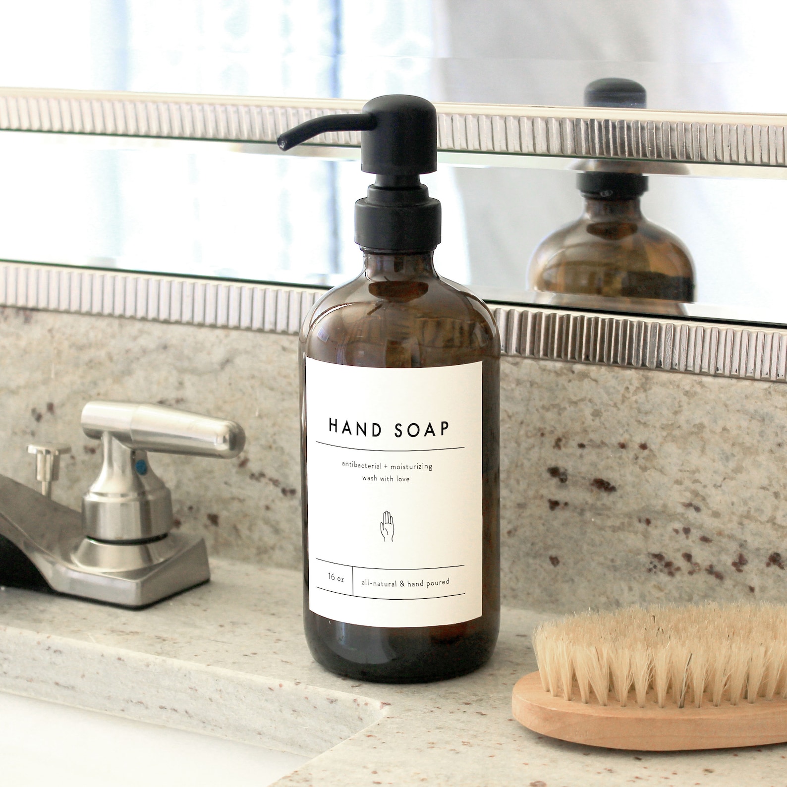 Minimalist Printable Dispenser Labels Minimal Design Soap | Etsy