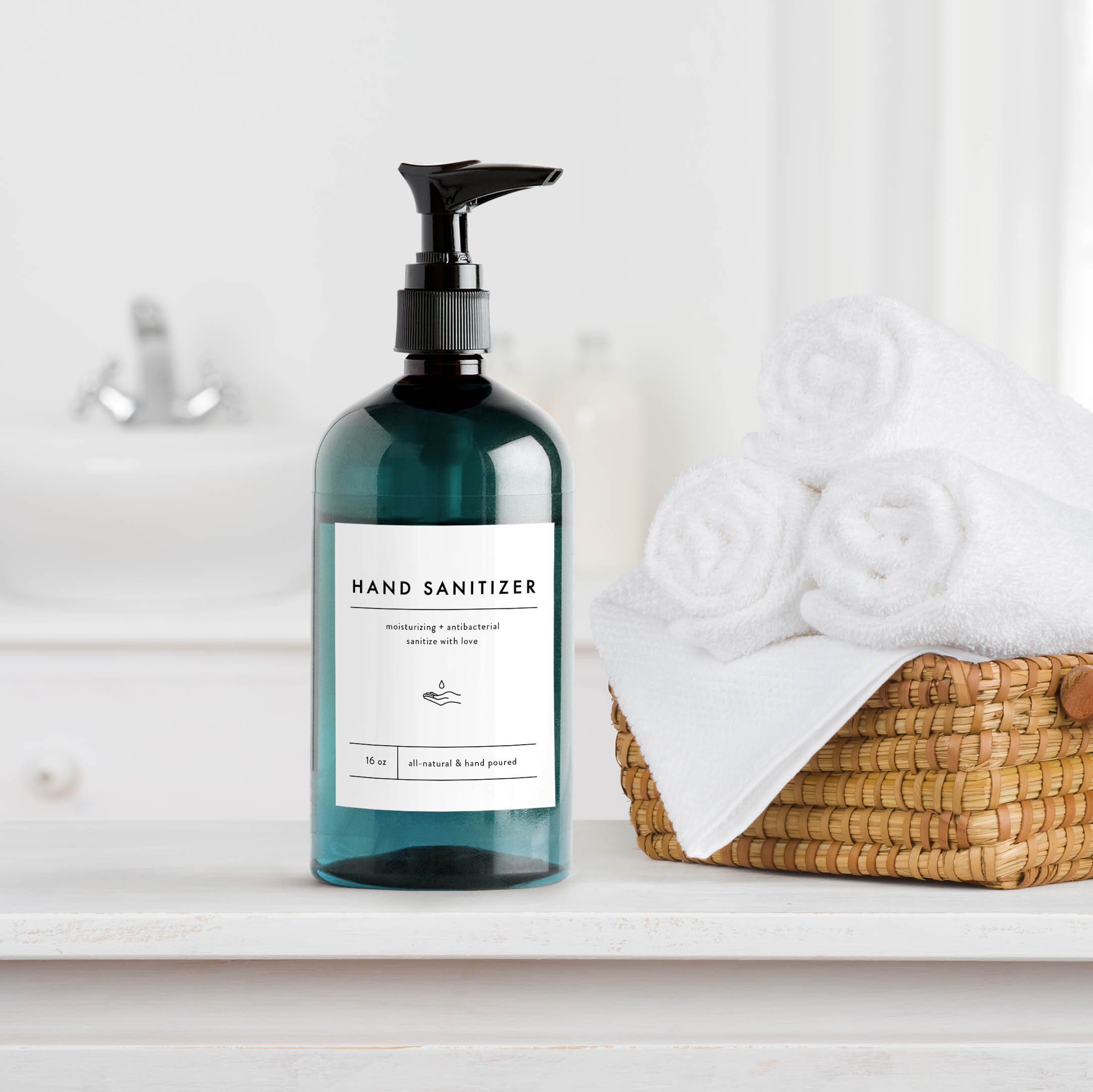 6 Pack Minimalist Vanity Bathroom Printable Labels Minimal - Etsy