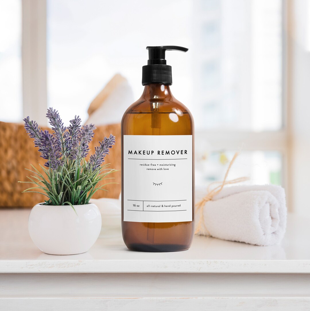 6 Pack Minimalist Vanity Bathroom Printable Labels, Minimal Vanity ...