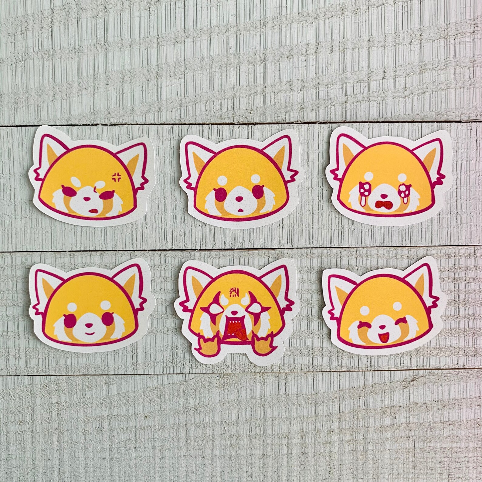 Aggretsuko Sticker pack Anime Gifts | Etsy