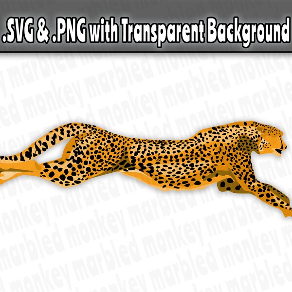 Cheetah Vector - Etsy