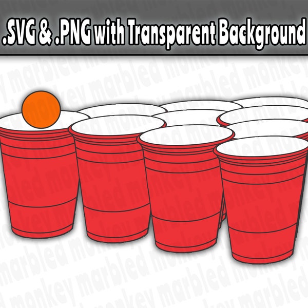 Beer Pong Clip Art - Etsy