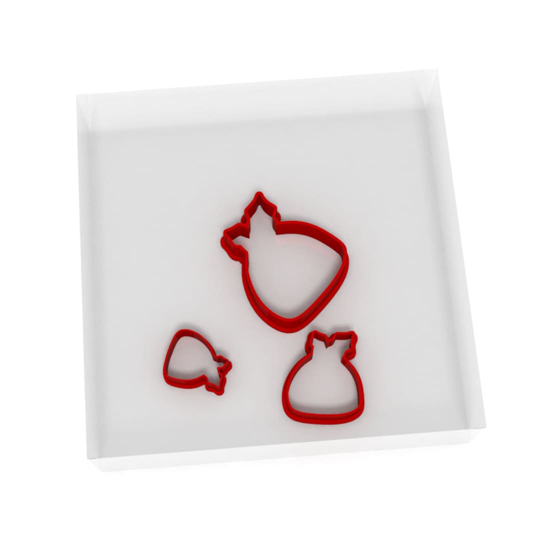 MINI/TINY 1.5CM/2CM/3CM Christmas Pudding Fondant Cutter Set - Etsy