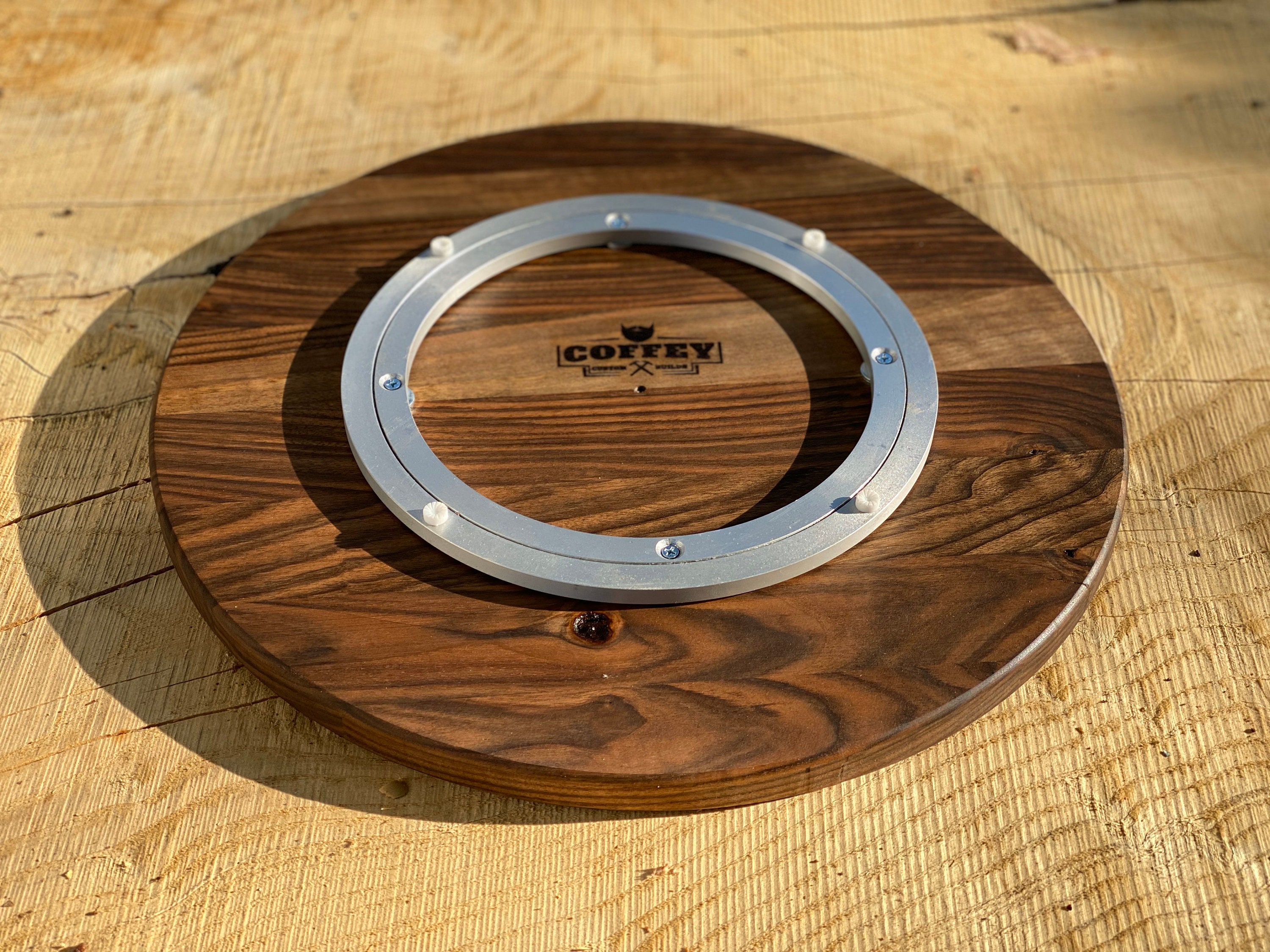 Lazy Susan - With Laser Engraving Available — Coffey Custom Builds