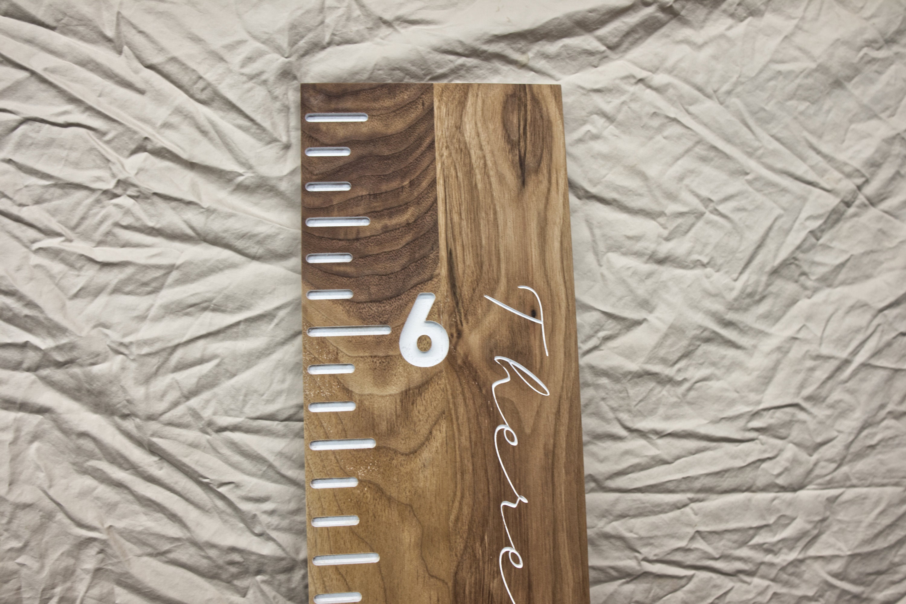 Growth Chart Ruler With Family Name — Coffey Custom Builds