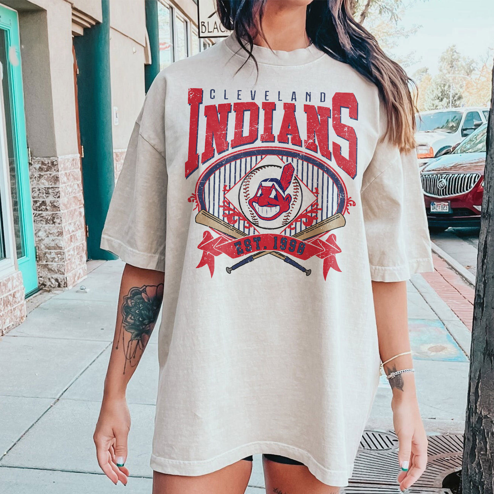 Indians store baseball shirt Indians store baseball shirt