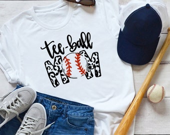 Tball Mom Shirt Custom Tee Ball Tshirt Customized Womens | Etsy
