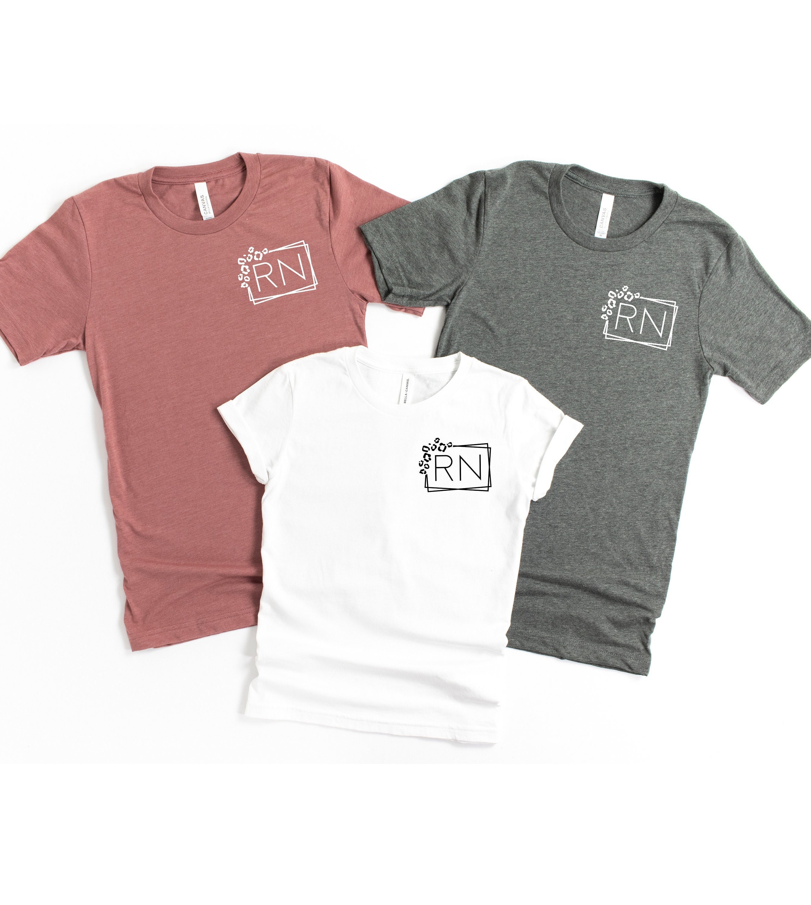 Registered Nurse Shirts Pocket RN Shirts Leopard RN Tshirt - Etsy