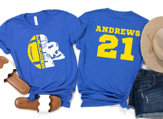 Customized Football Shirt Your Name Football Football - Etsy