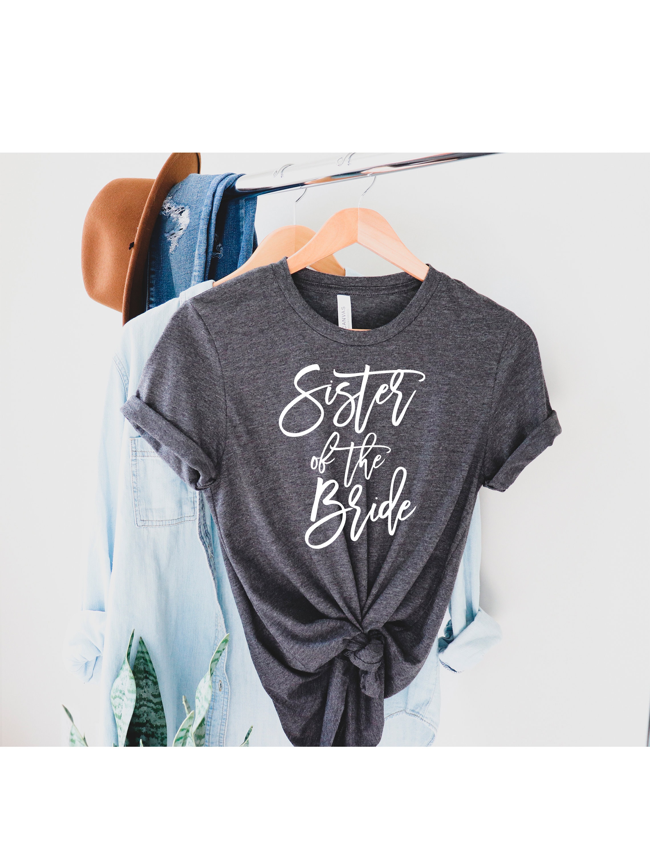 Sister of the Bride T-shirt, Gift for Sister, Bachelorette Party Shirt ...