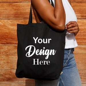Custom Design Tote Bag, Personalized Custom Canvas Tote, Customized ...