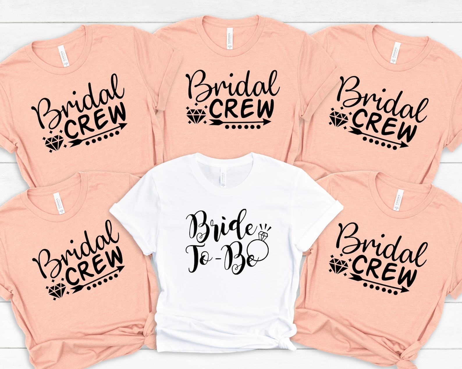 Bridal crew tshirt Bachelorette Party Bridal Squad Shirt | Etsy