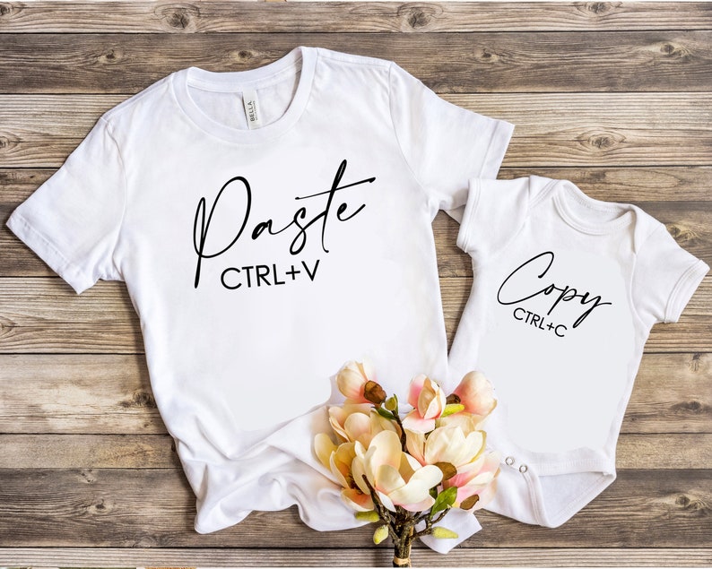 Copy Paste Shirts, Mom and Me Shirts, Dad and Baby Matching Shirts ...