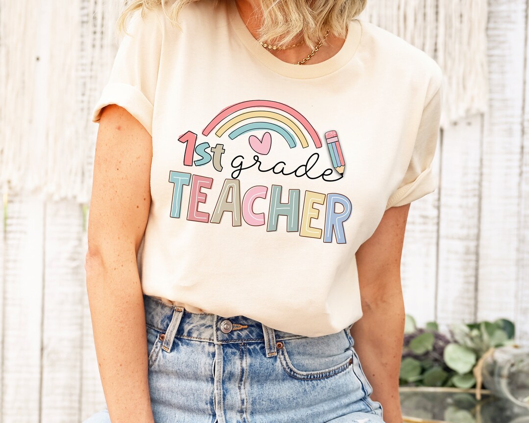 First Grade Teacher Shirt | Teach Them Love Them 1st Grade Shirts ...