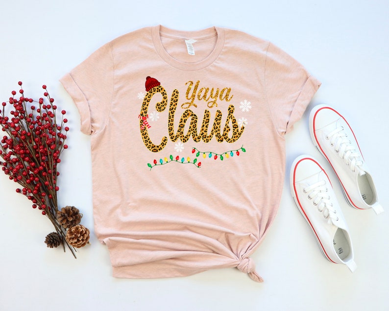 Yaya Claus Shirt, Yaya Christmas Shirt, Christmas Gifts for Yaya ...