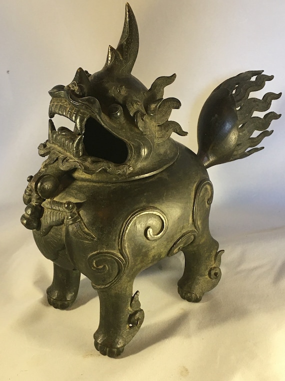 Foo Dog Incense Burner Chinese Over 350 Yrs Old - Etsy